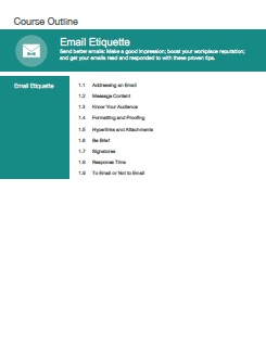 Email Etiquette Courseware | CustomGuide