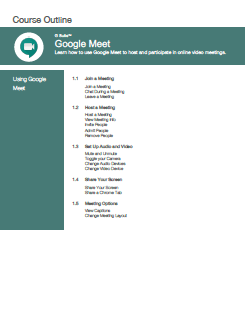 Google Meet Courseware | CustomGuide