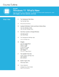 Windows 11: What's New Courseware | CustomGuide