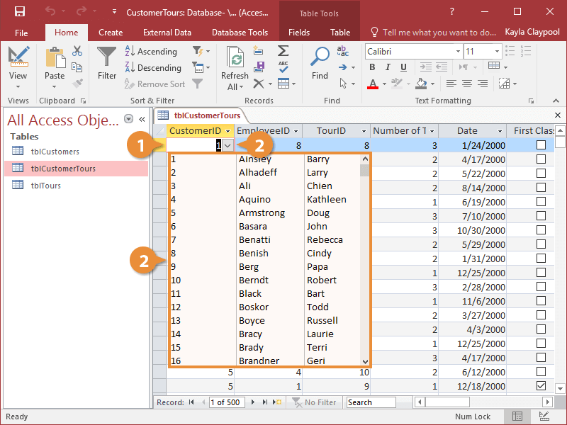 Lookup Values In Access