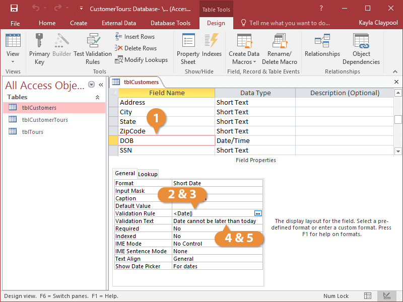 Validate Data CustomGuide