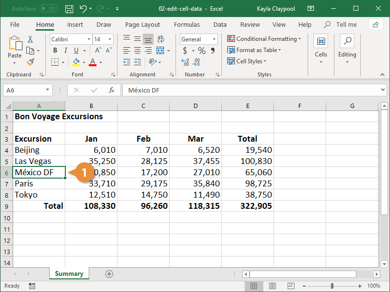 C ch Ch nh S a Thay Th C p Nh t D Li u Trong Excel