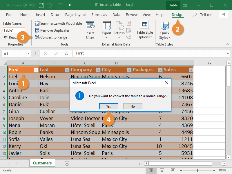 How To Make A Table In Excel CustomGuide