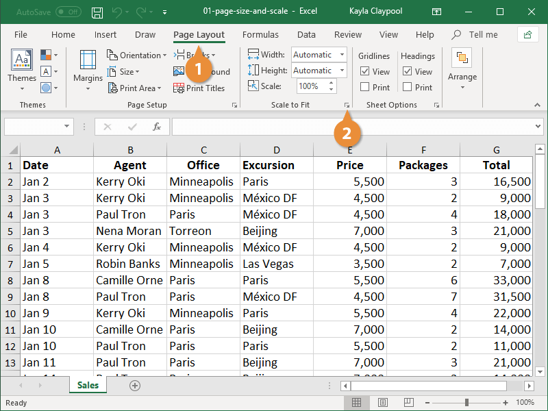Excel Print On One Page CustomGuide