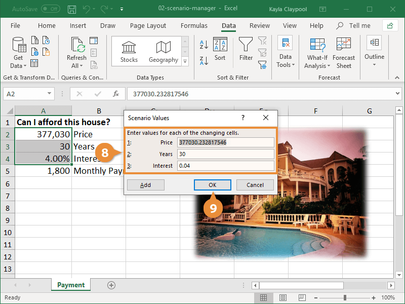 Scenario Manager in Excel | CustomGuide Scenario Manager in Excel | CustomGuide