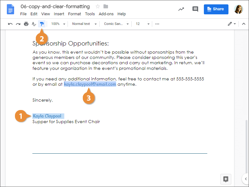 Copy And Clear Formatting CustomGuide
