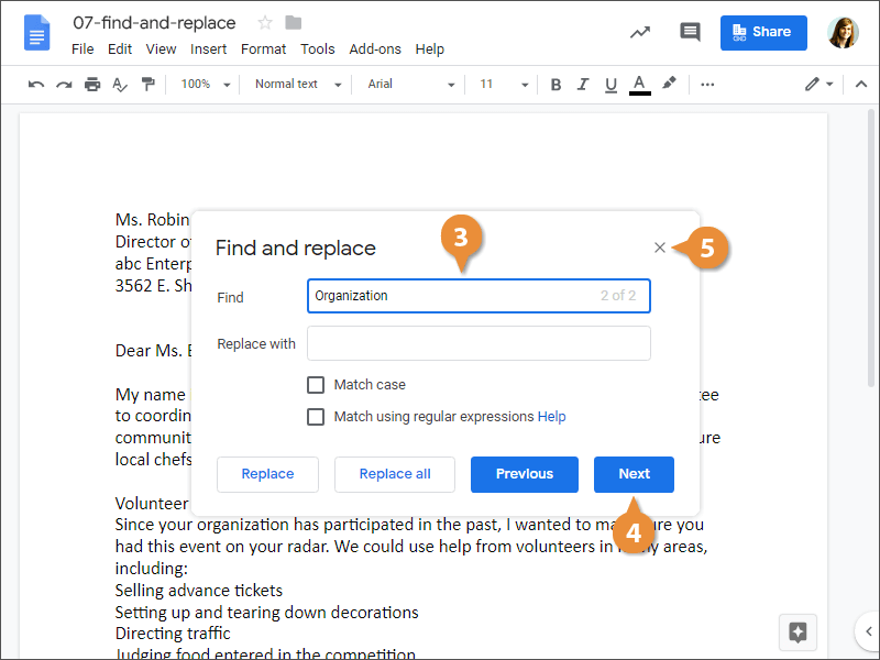 Find And Replace In Google Docs CustomGuide