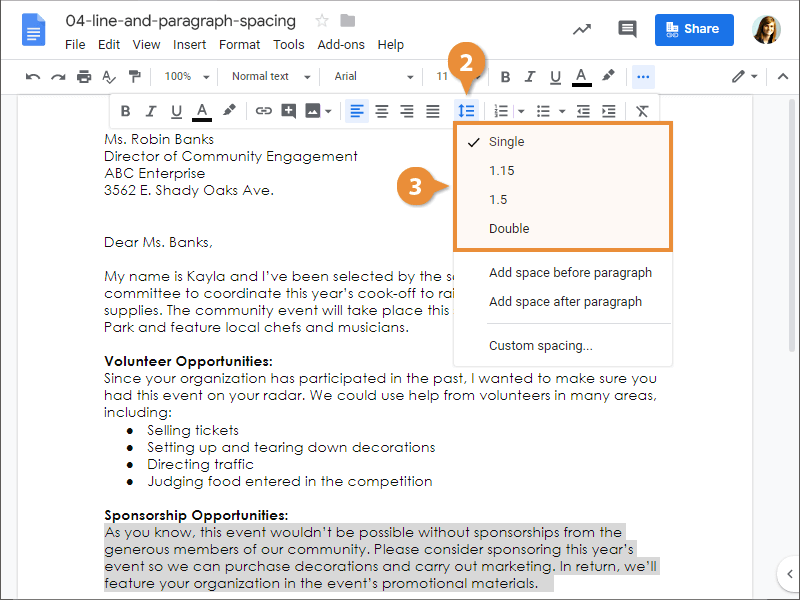 How To Double Space On Google Docs CustomGuide