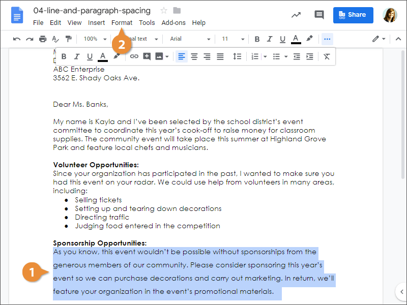 How To Double Space On Google Docs CustomGuide