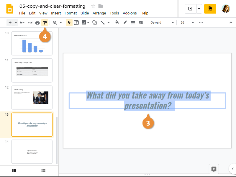 Copy and Clear Formatting | CustomGuide Copy and Clear Formatting | CustomGuide