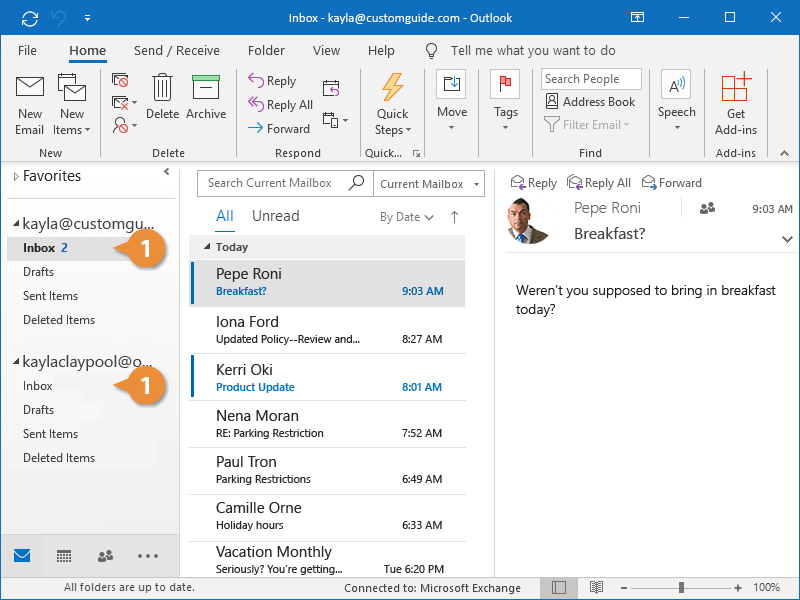 Manage Additional Accounts CustomGuide