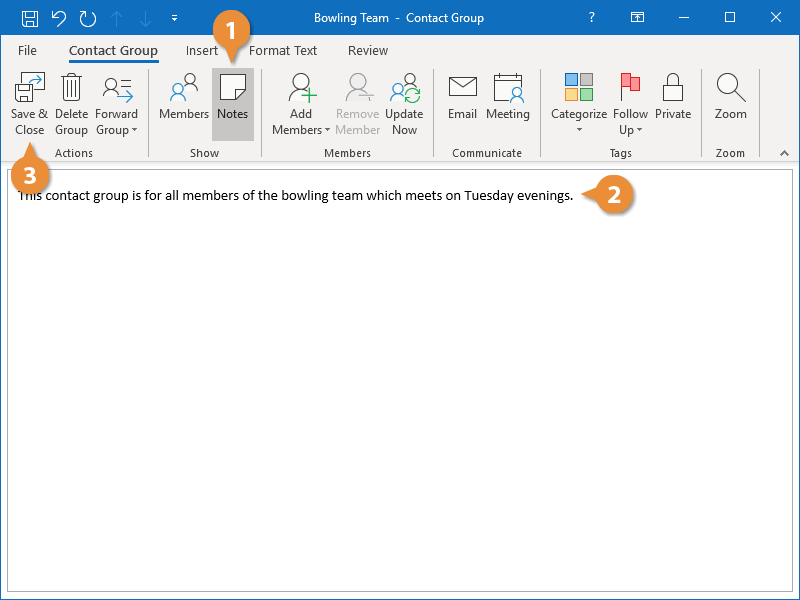 Modify Contact Groups CustomGuide