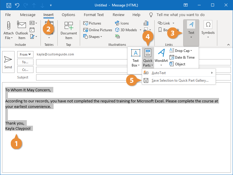How To Add Autotext In Outlook Financelasem