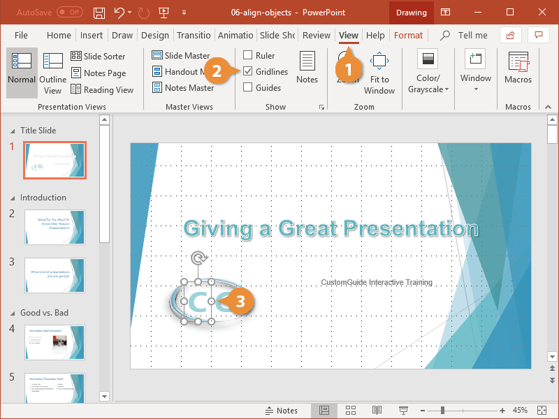 Smart Guides In PowerPoint CustomGuide