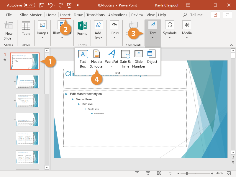 Add Slide Numbers In PowerPoint CustomGuide