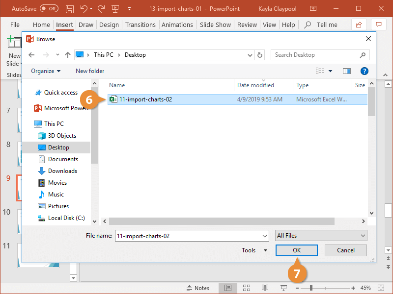 Embed An Excel Chart In Powerpoint CustomGuide