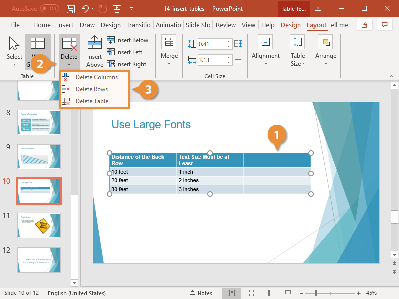 Insert Tables In PowerPoint CustomGuide