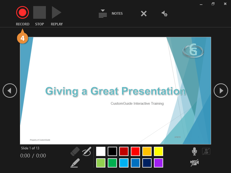 How To Narrate A PowerPoint CustomGuide