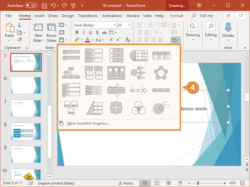 PowerPoint SmartArt CustomGuide
