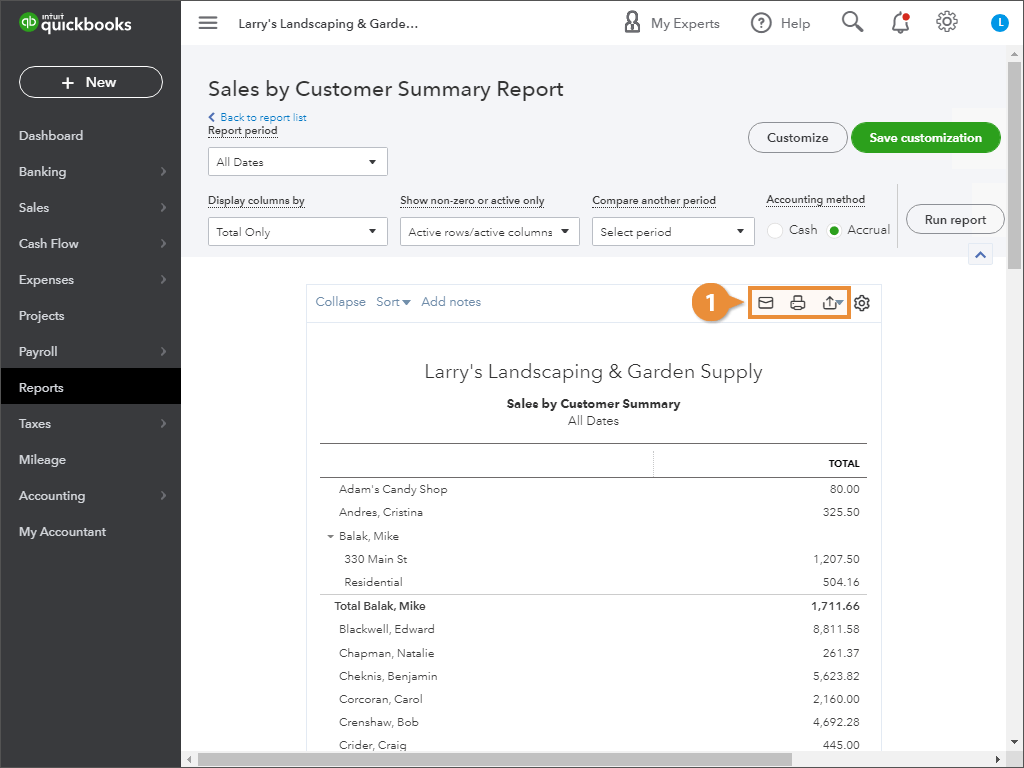 Run Reports CustomGuide