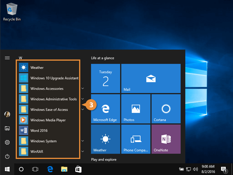 Open Apps In Windows 10 CustomGuide