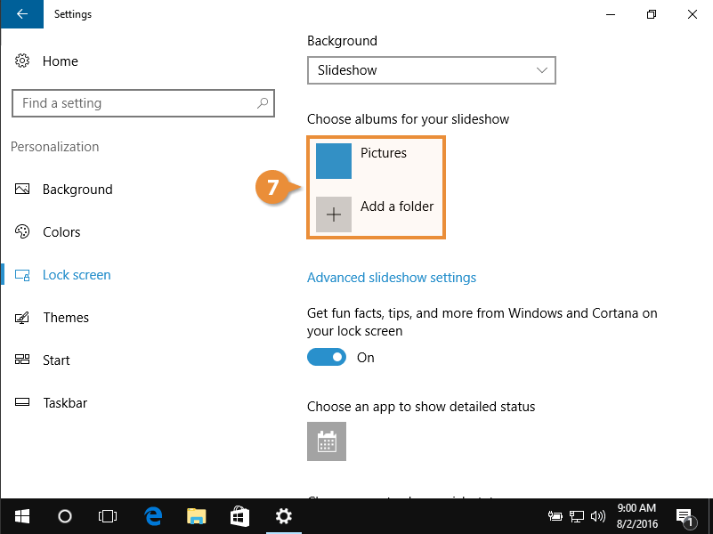 Personalize the Lock Screen in Windows 10 | CustomGuide Personalize the Lock Screen in Windows 10 | CustomGuide