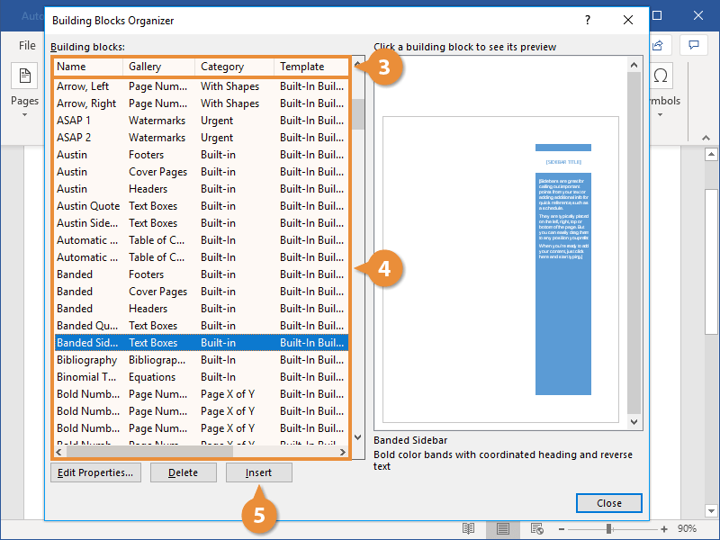 Word Building Blocks CustomGuide