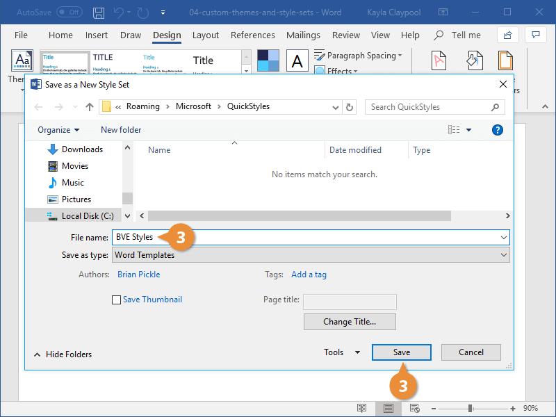 How to Save Custom Colors in Word | CustomGuide How to Save Custom Colors in Word | CustomGuide