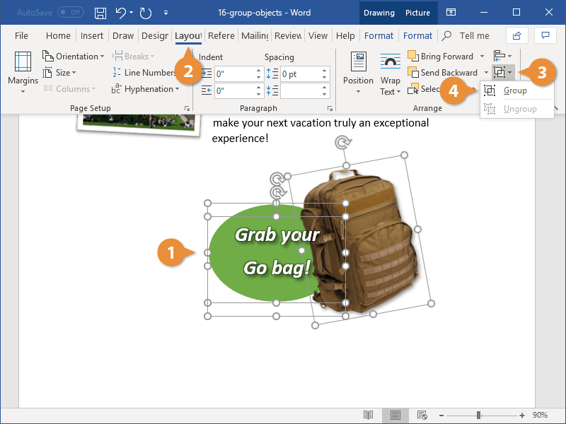 How To Group In Word CustomGuide