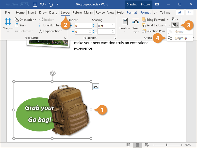 How To Group In Word CustomGuide