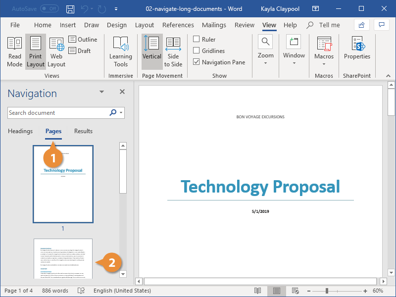 How To Create Navigation Pane In Word Printable Templates
