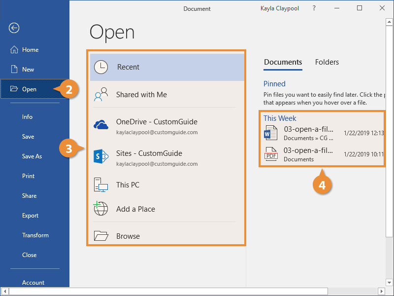 Word Training Courses Online Free How To Open A File In Word F4SEO