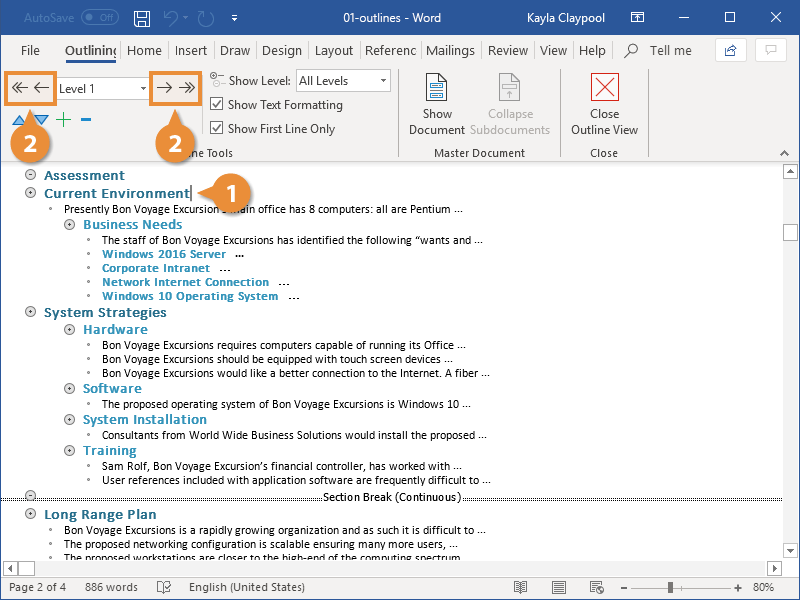 How To Make An Outline In Word CustomGuide