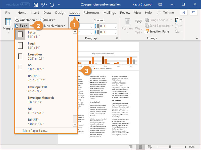 How To Change Page Size In Word CustomGuide