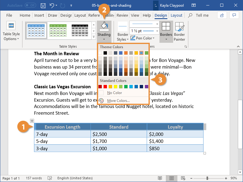 How To Change The Color Of A Cell In A Table In Word At Angela Rich Blog