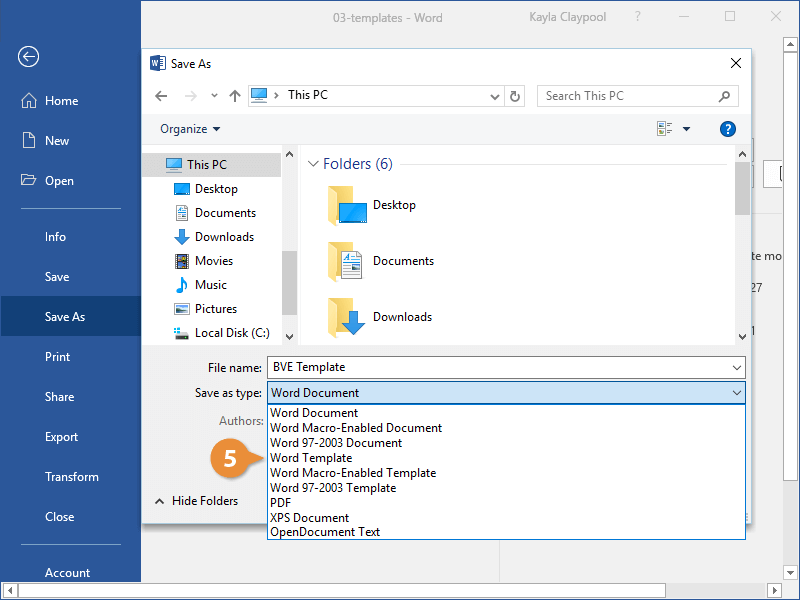 How To Create A Template In Word CustomGuide