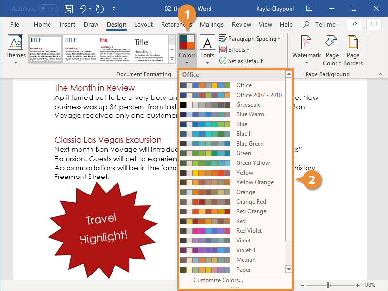 Create Custom Theme Colors In Word Design Talk