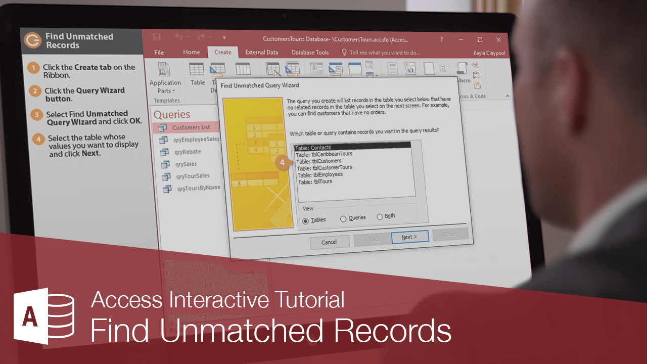 Find Unmatched Records CustomGuide