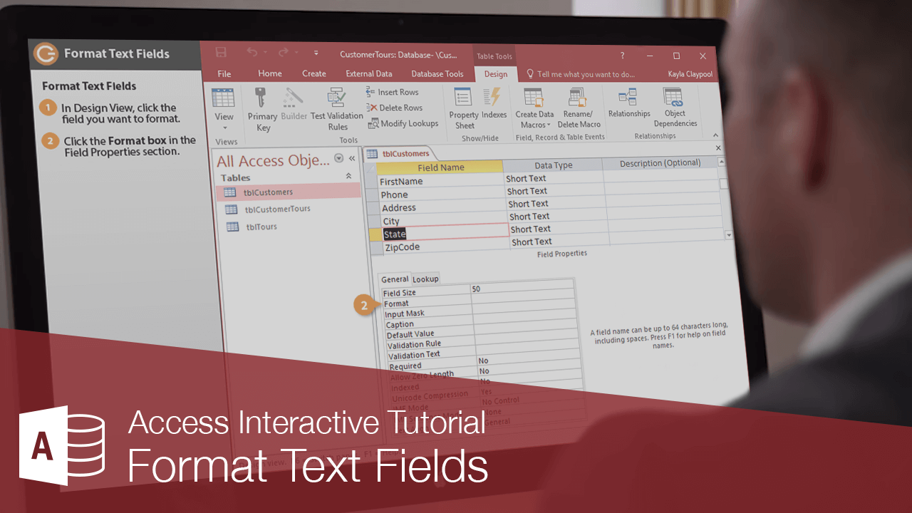 Format Text Fields CustomGuide