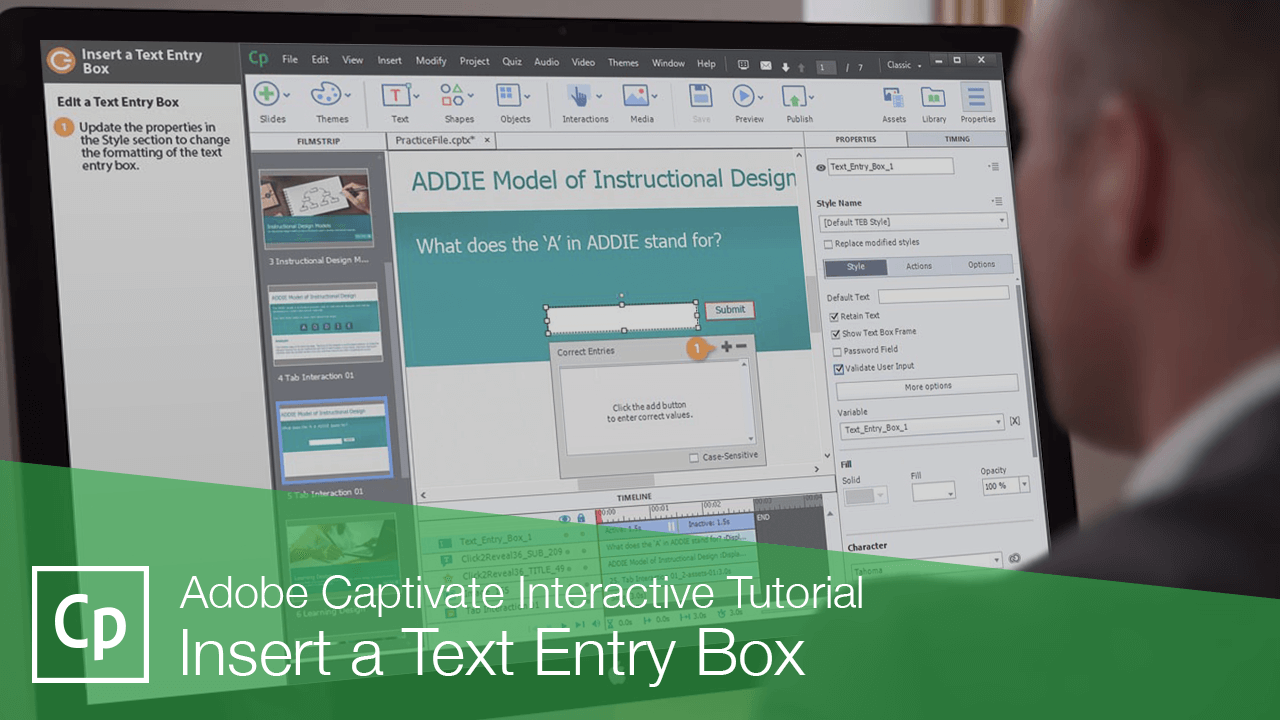 Insert A Text Entry Box CustomGuide