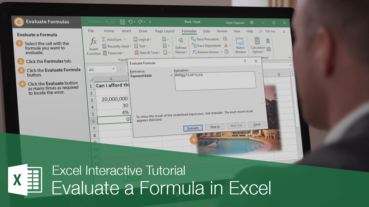Evaluate A Formula In Excel CustomGuide