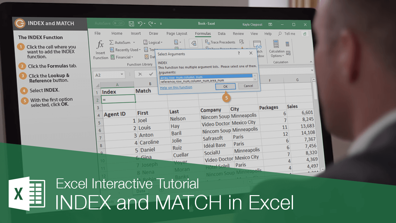INDEX and MATCH in Excel | CustomGuide