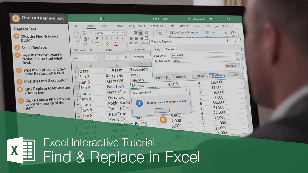 Find & Replace in Excel | CustomGuide