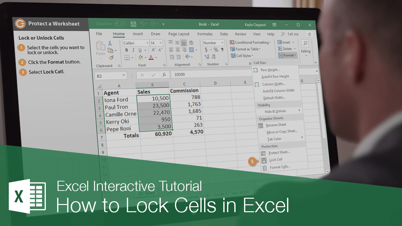 How To Lock Cells In Excel CustomGuide