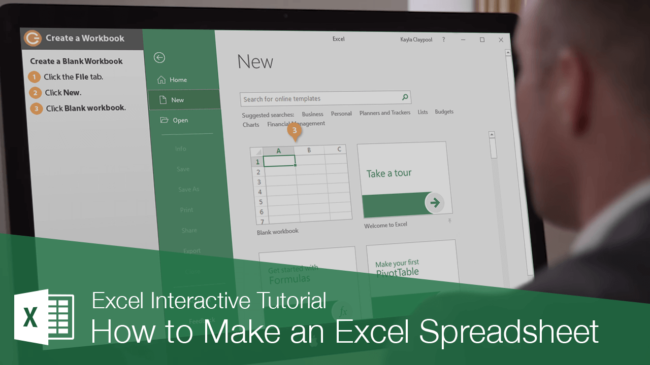 How to Make an Excel Spreadsheet | CustomGuide