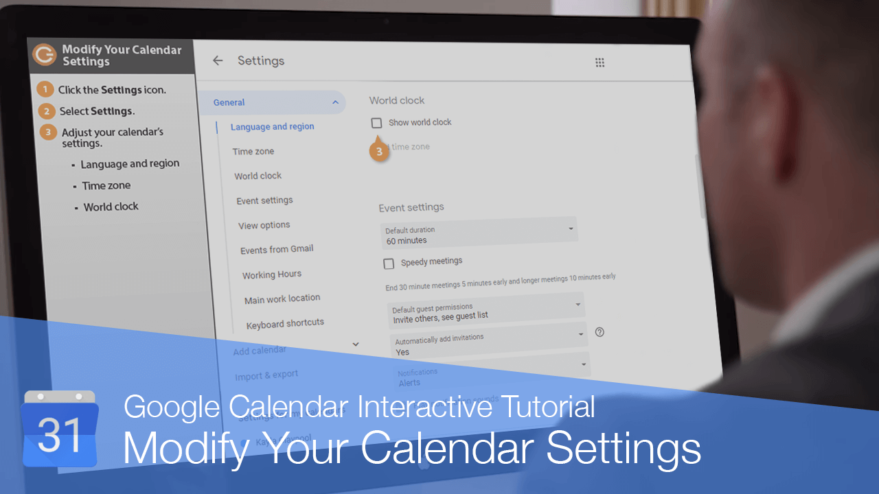 Modify Your Calendar Settings CustomGuide