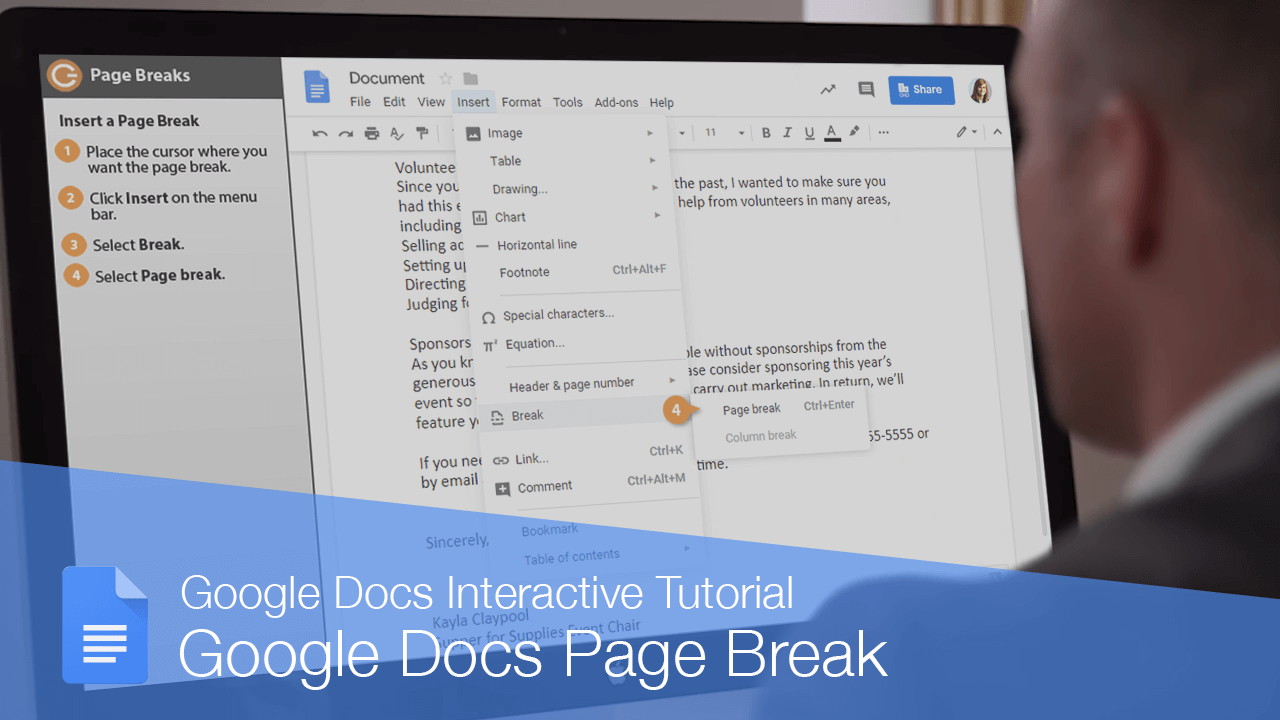 Google Docs Page Break CustomGuide