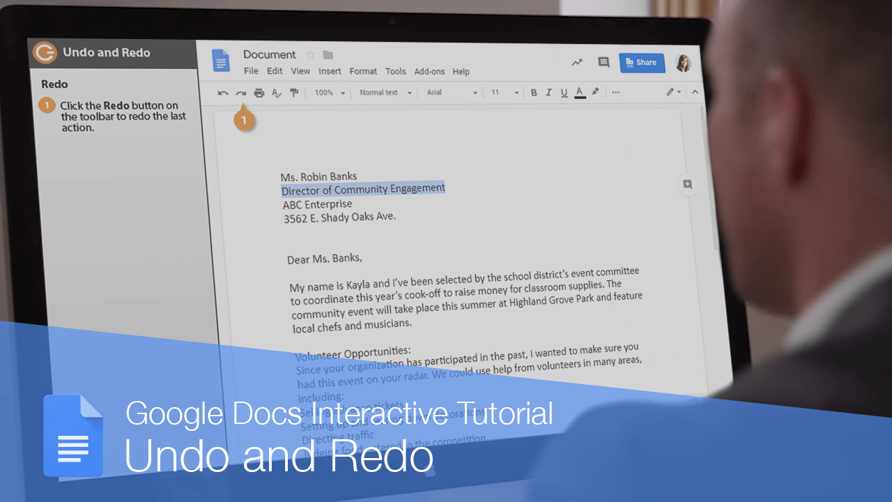Undo And Redo CustomGuide