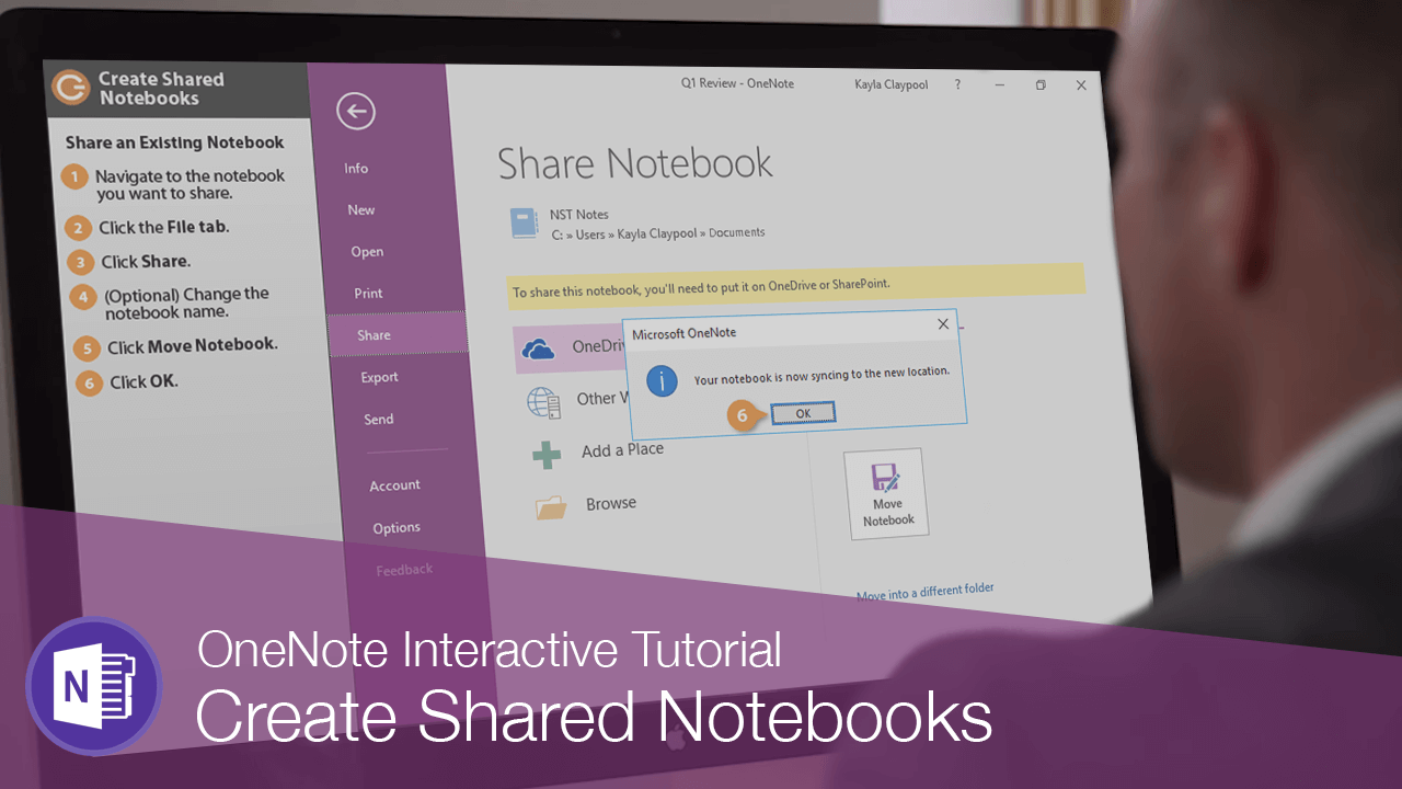 Create Shared Notebooks CustomGuide