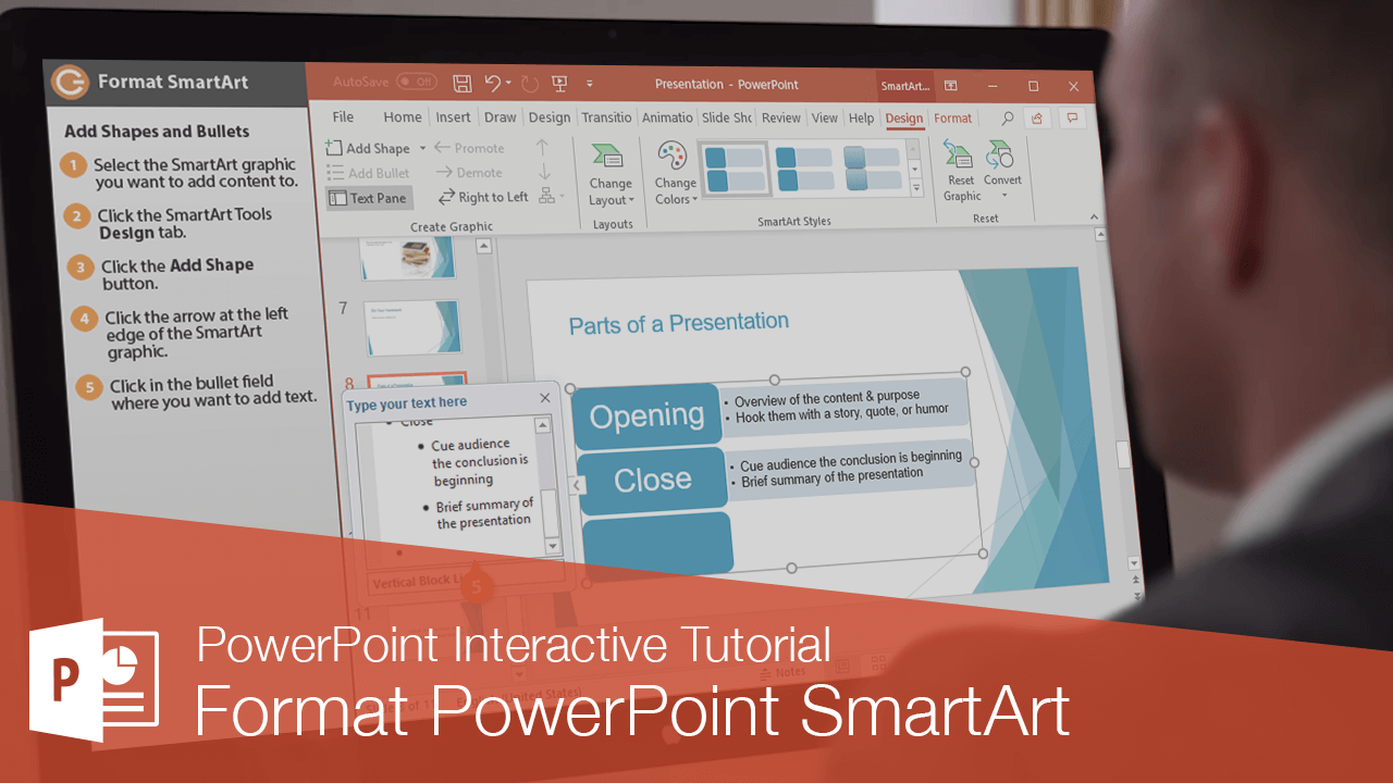 Format PowerPoint SmartArt | CustomGuide